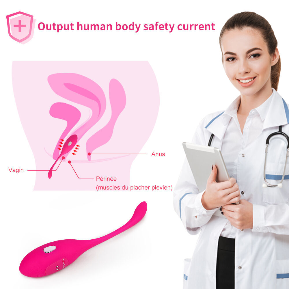 Levett Remote Control Electric Shock Jump Eggs Sex Toys Rechargeable G Spot Vaginal Vibrators ...