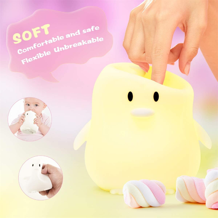 Portable Switch Silicone Touch Sensor Led Night Light Penguin Led ...