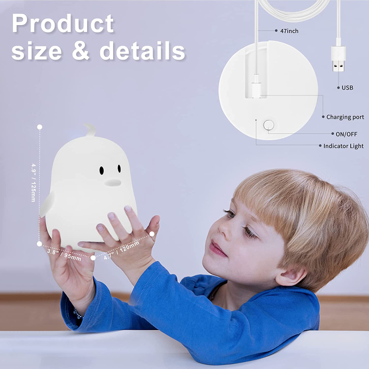 Portable Switch Silicone Touch Sensor Led Night Light Penguin Led ...