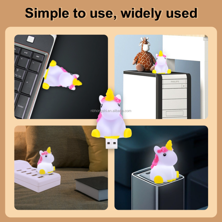 Buy Wholesale China Usb Portable Decorative Lamp Unicorn Plug In Mini ...