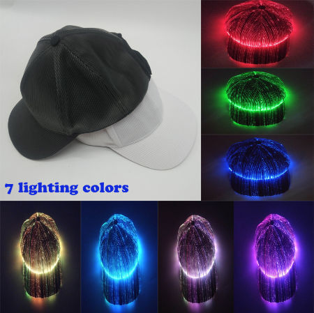 Buy Wholesale China Led Cap Luminous Baseball Hat 7 Colors Glow Hat Usb ...