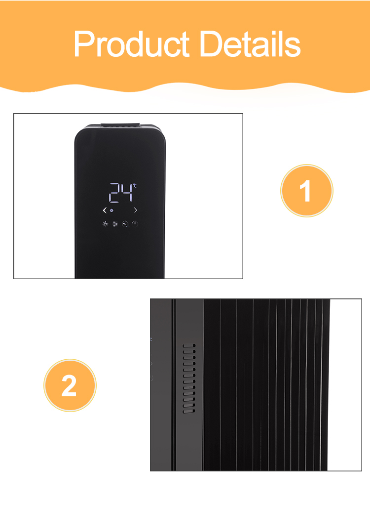 220v-240v/2500w 11 Fins Electric Wall Mounted Heaters Oil Filled Heater ...