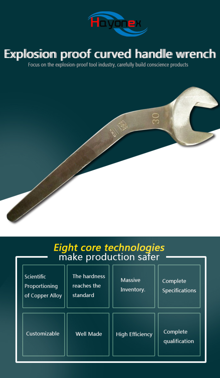 Buy Wholesale China Explosion Proof Single End Solid Wrench With Curved ...