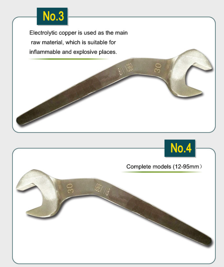 Buy Wholesale China Explosion Proof Single End Solid Wrench With Curved ...