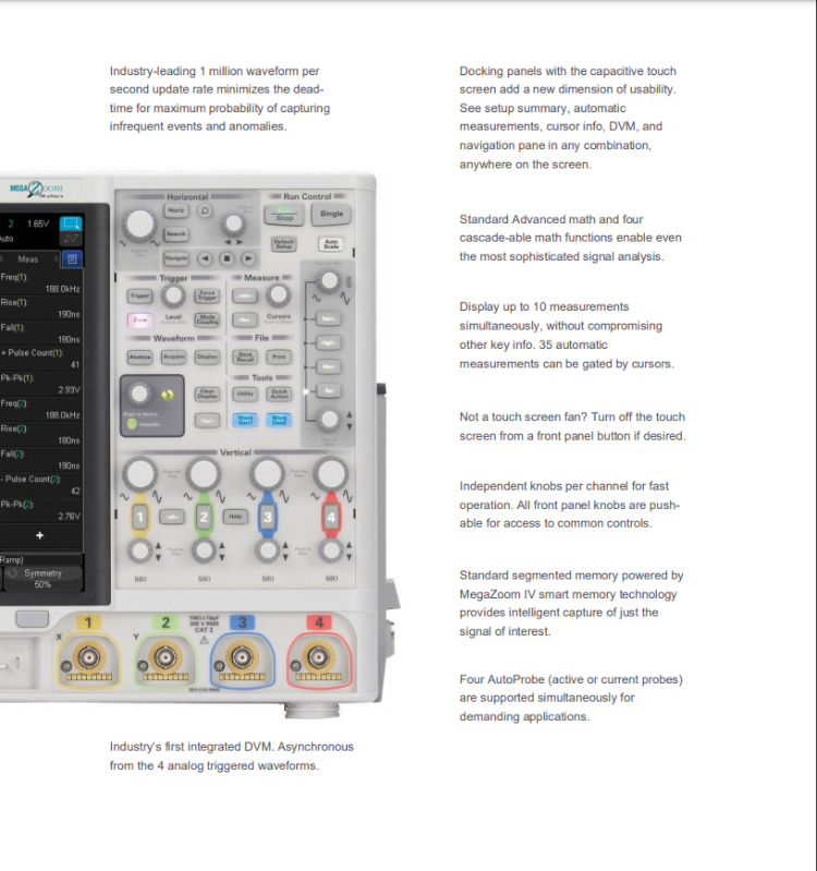 Dsox4054a Oscilloscope: 500 Mhz, 4 Analog Channels General Electronic ...