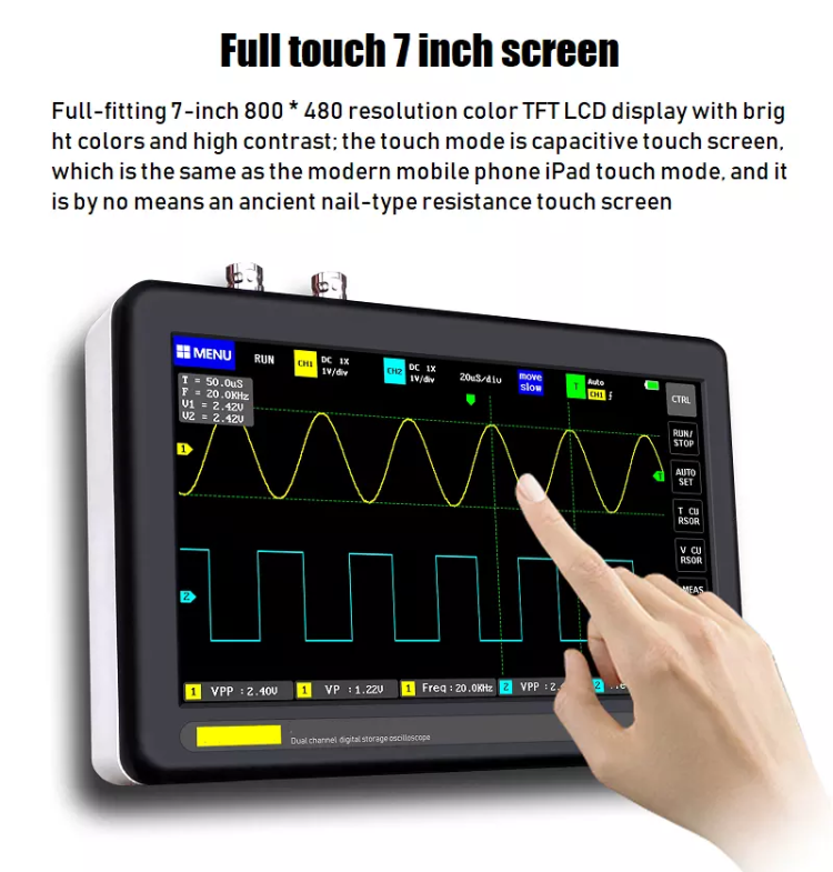 Buy China Wholesale 1013d Digital Tablet Oscilloscope Dual Channel 100m ...