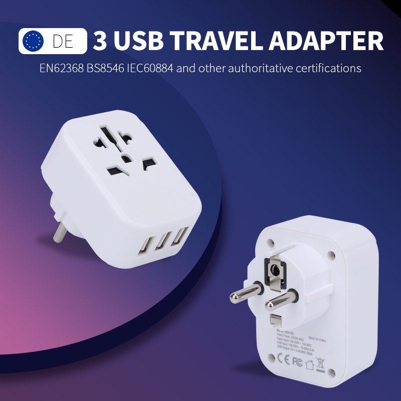 Worldplug Cheap Ad Ac Travel Plug With 2 Usb And 1 Usb C World To Usa ...