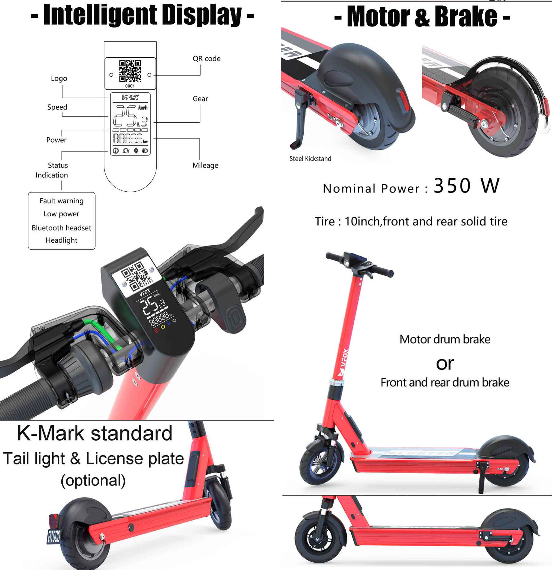 Buy Wholesale China 10inch Iot Shared Electric Scooter With Removable ...