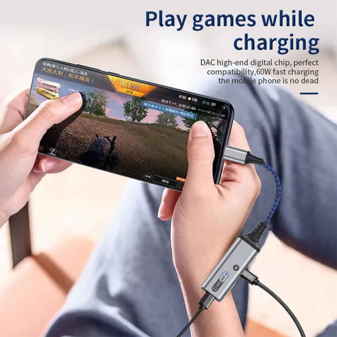 Buy Wholesale China Cell Phone Audio Adapter Usb C 2 In 1 Charging ...