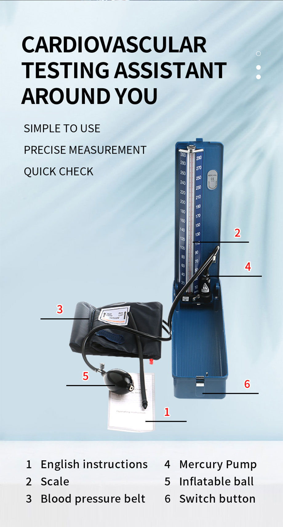 Bulk Buy China Wholesale Euro Type Mercury Sphygmomanometer Desk Style ...