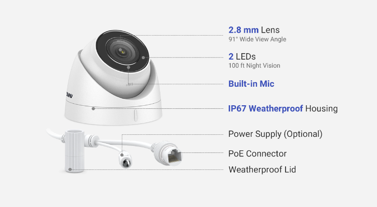 Buy Wholesale China Hot Selling Outdoor Poe Security Turret Cameras Kit ...