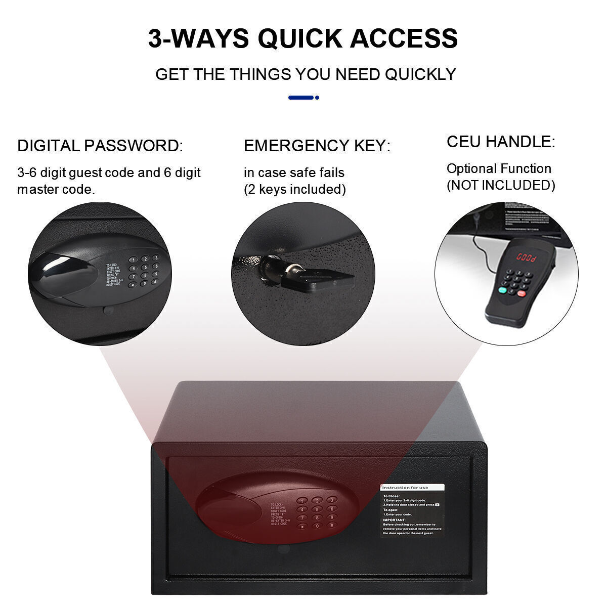 Supplier Heavy Steel Reliable Hidden Wall-mounted Password Electron ...