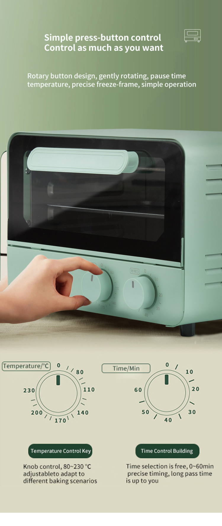 Buy Wholesale China Kitchen Appliances Electric Mini Bread Oven 12l ...