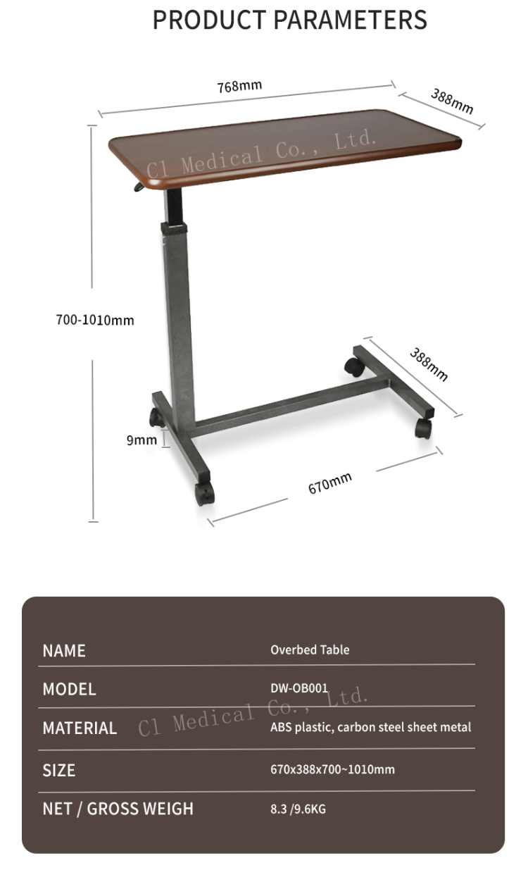 Buy Wholesale China High Quality Hospital Bed Dining Table Cheap ...