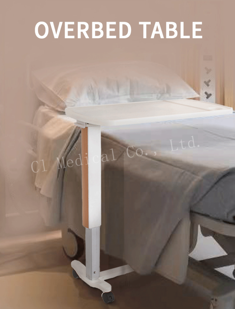 Wholesale Abs Movable Over Bed Table Hospital Bed Side Dining Table, Foldable Over Bed Tables ...