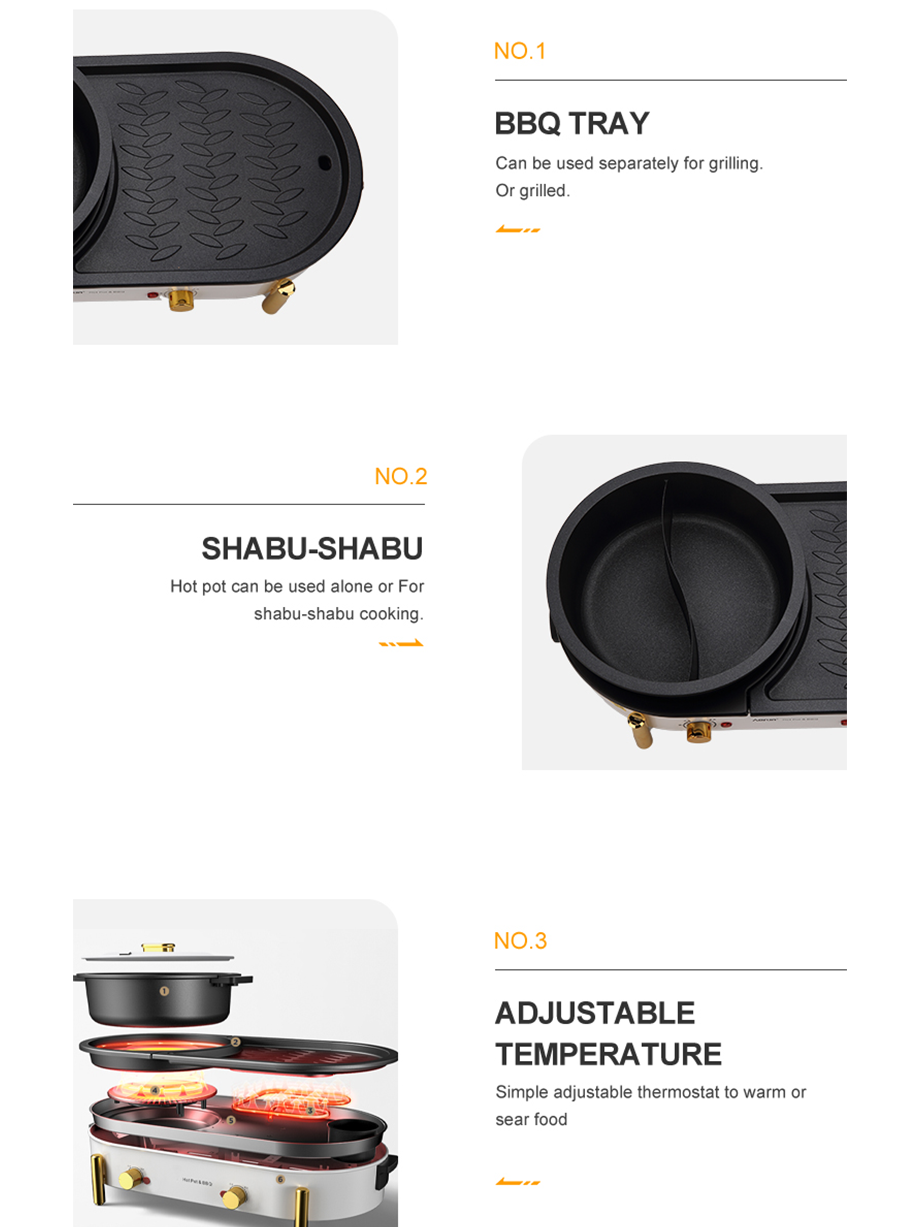 Buy Wholesale China High Power 2-in-1 Multifunctional Electric Hotpot ...