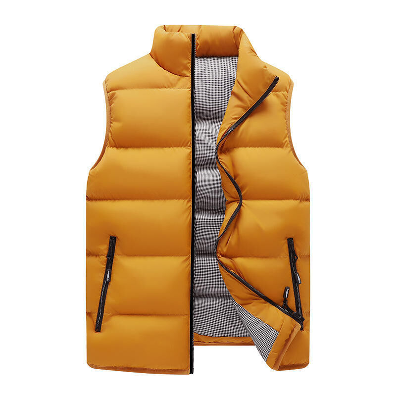 Buy Wholesale China Winter Warm Down Vest Hooded Sleeveless Men's Vest ...