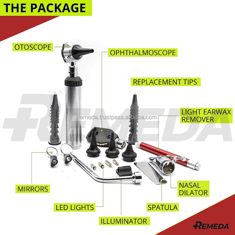 Buy Wholesale Pakistan Remeda Diagnostic Kit Ear Nose Throat Examination Instruments Set ...