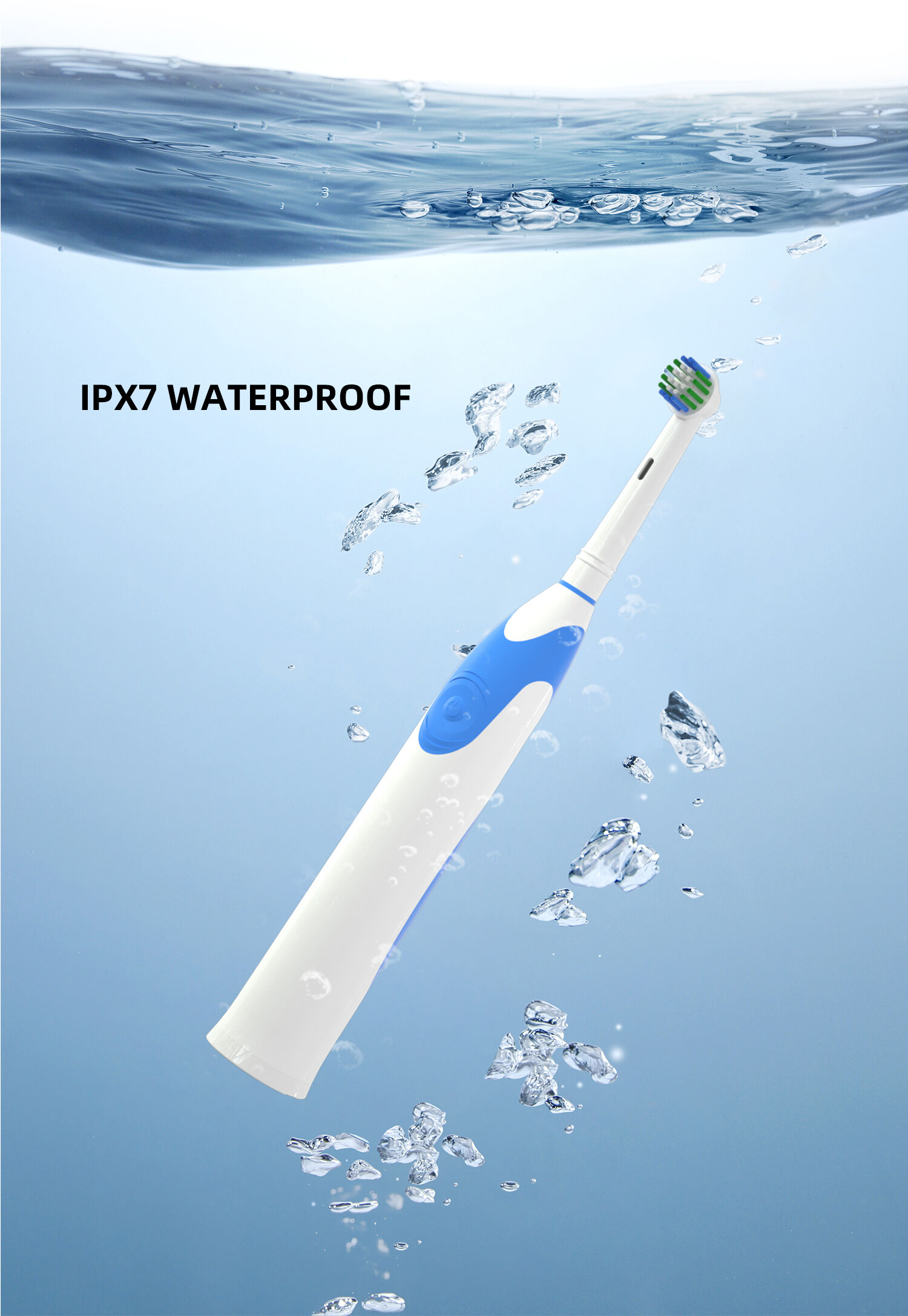 Oem Hl-228f Nylon Bristle Rotary Cleaning Brush Ipx7 Rechargeable ...