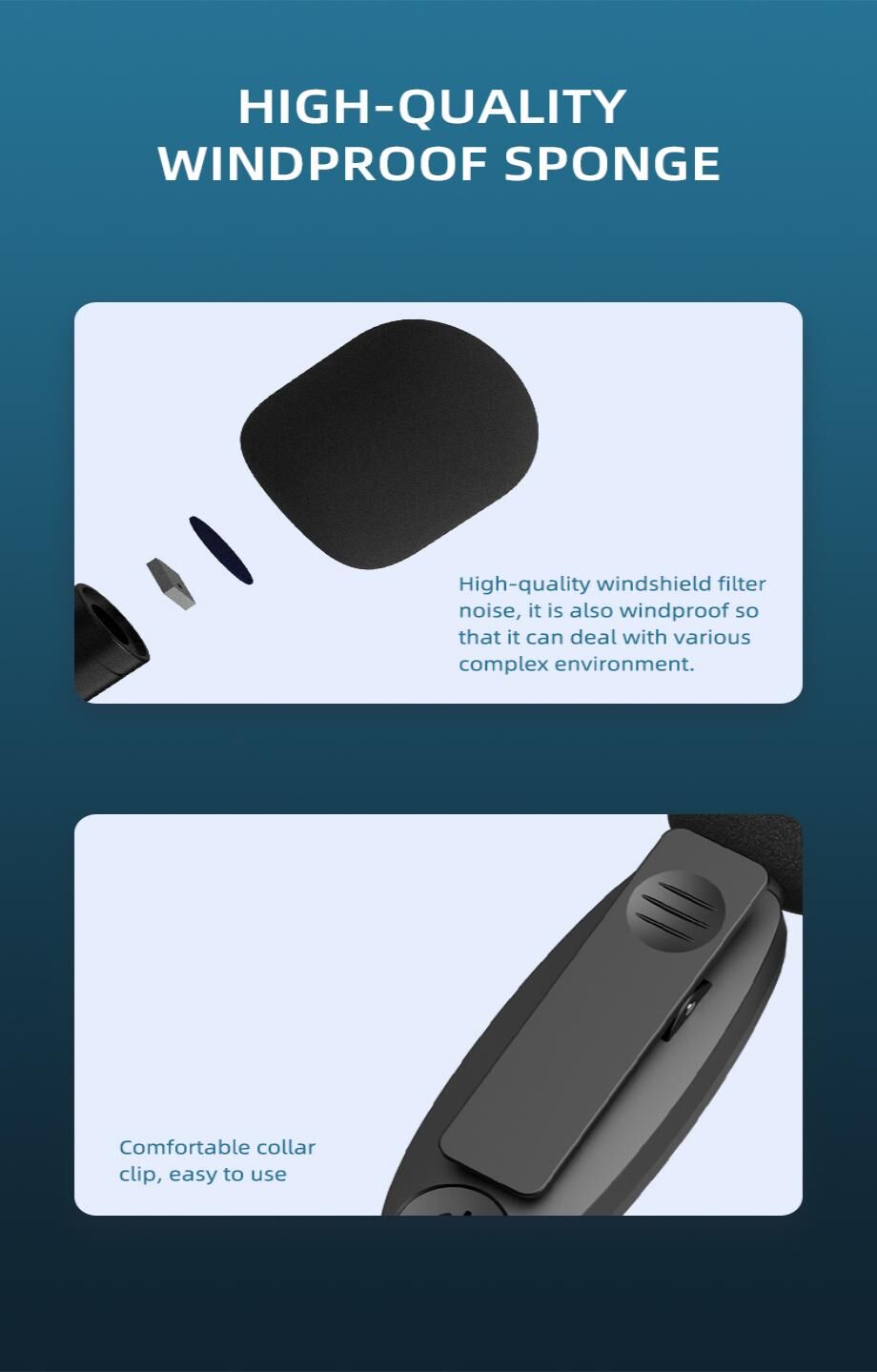 Vimai Ap004-c Professional Mini Wireless Lavalier Microphone For Speech Singing Teaching Vlog ...