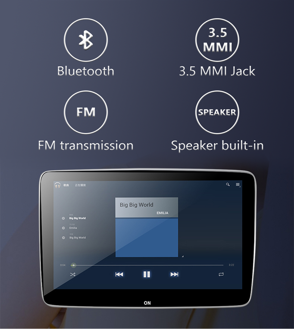 10.1 Inch Android Headrest Monitor For Mercedes-benz, Car Headrest With ...