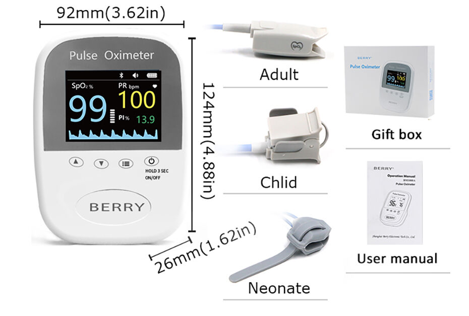 Berry Pulse Oximeter Customizable Pulse Oximeter Accurate Pulse ...