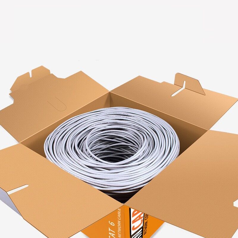 1000ft Bulk Cat6, Cca Ethernet Cable, 23 Awg, Utp Pull Box, Cat-6 Wire ...
