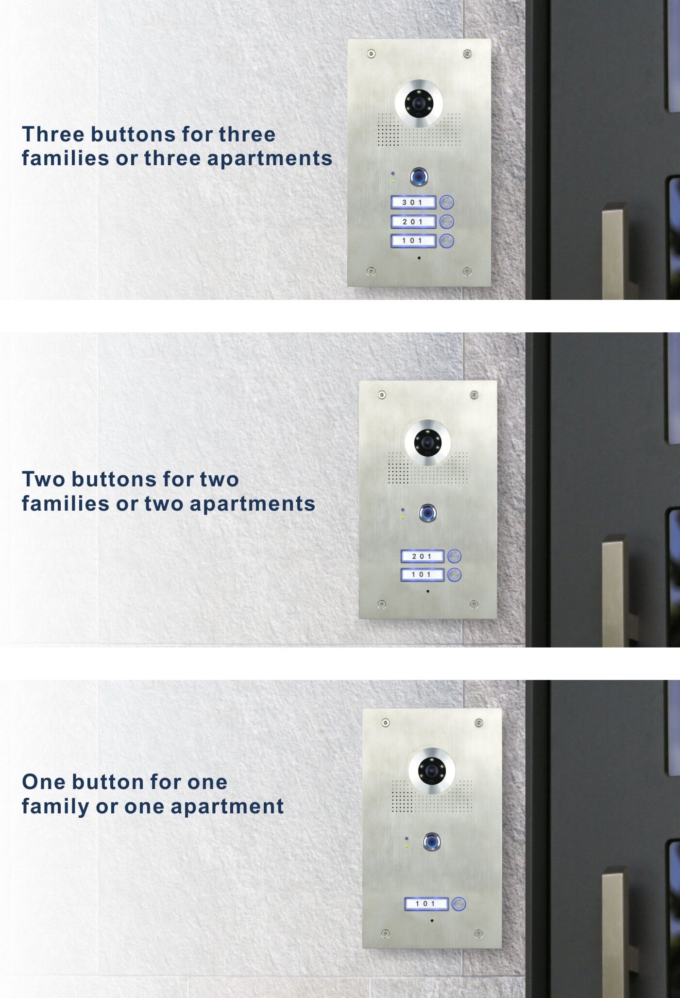 Buy Wholesale China 2 Wires Bus Video Intercom Stainless Steel Outdoor ...