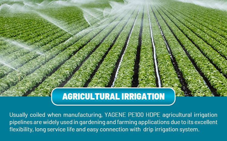 Yagene Pe100 Pe100-rc Factory 20mm 25mm 32mm 50mm 63mm Pe100 Hdpe Pipes ...