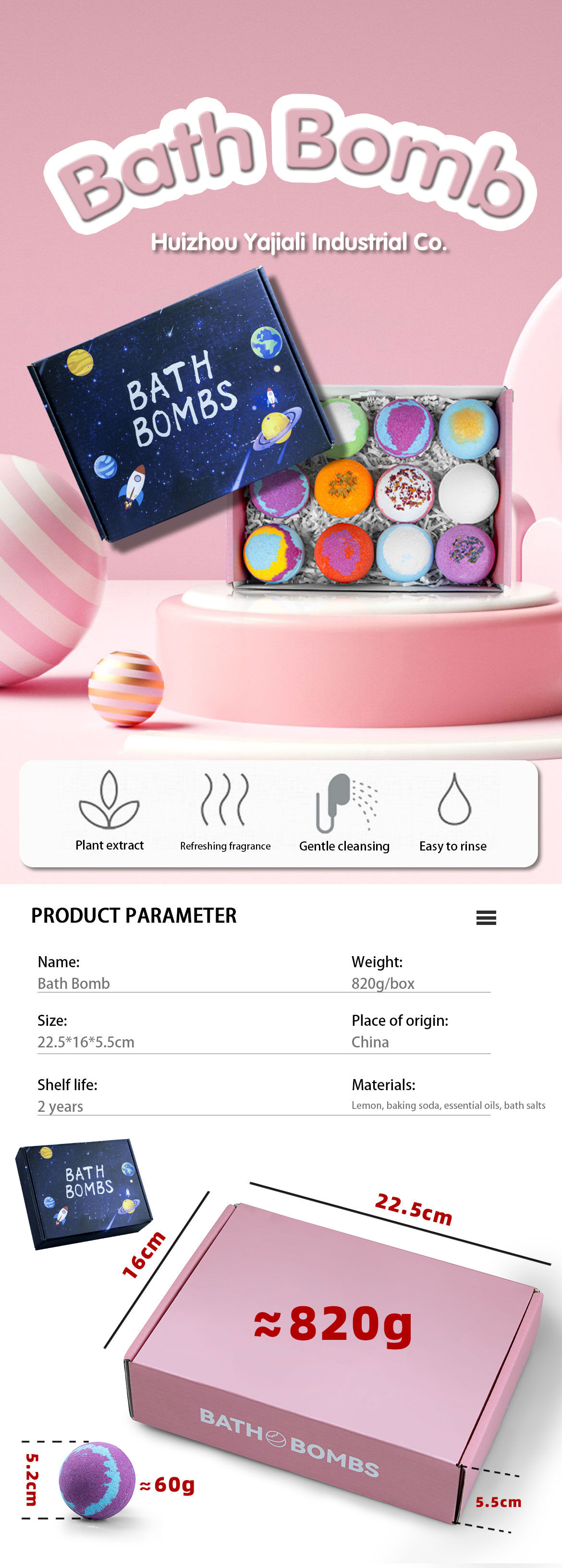 Buy Wholesale China Bath Bomb Gift Set Fizzy Spa Relaxing Bubble Bath Bombs 12 & Bath Bomb at ...