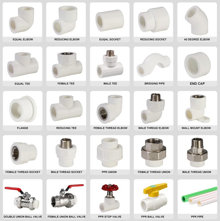 Ppr Fittings 90 Degree Elbow Pn16 Pn20 Pn25 Ppr 45 Degree Elbow Hot Water Tube Plumbing Material ...