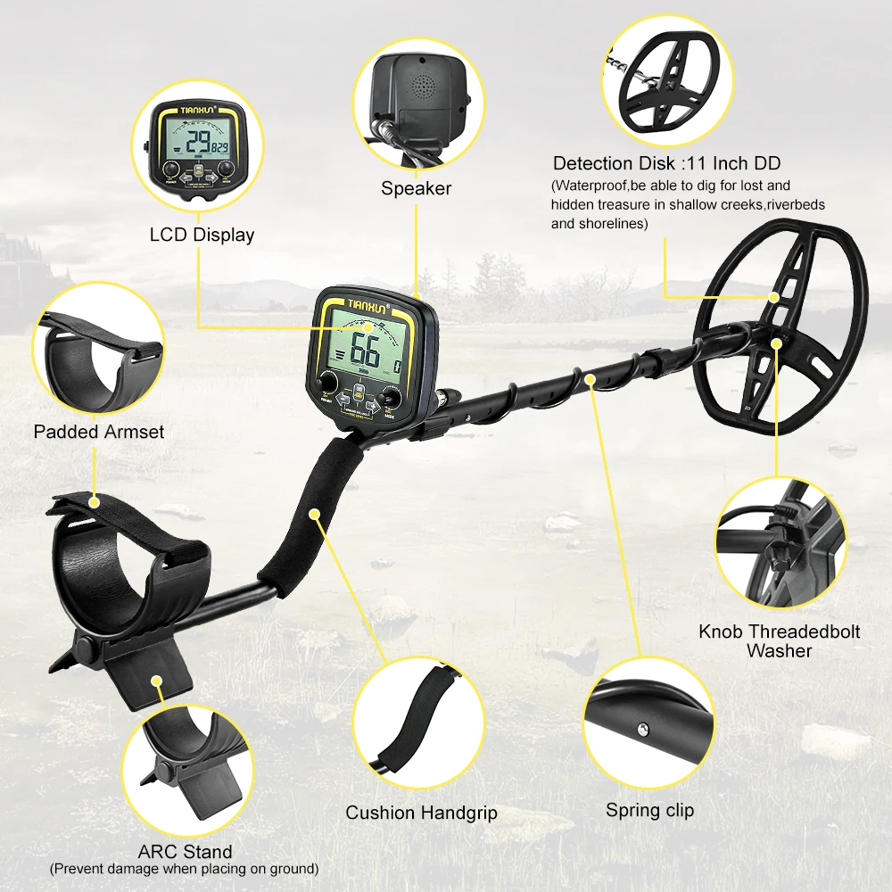 Hot Sale Professional Metal Detector Tx-850 High Sensitivity Treasure ...