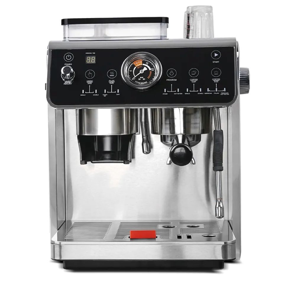 Espresso Machine, 20 Bar Coffee Machine, Fast Heating Automatic, Latte ...