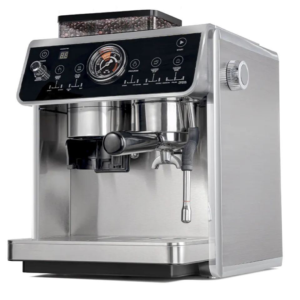 Espresso Machine, 20 Bar Coffee Machine, Fast Heating Automatic, Latte ...