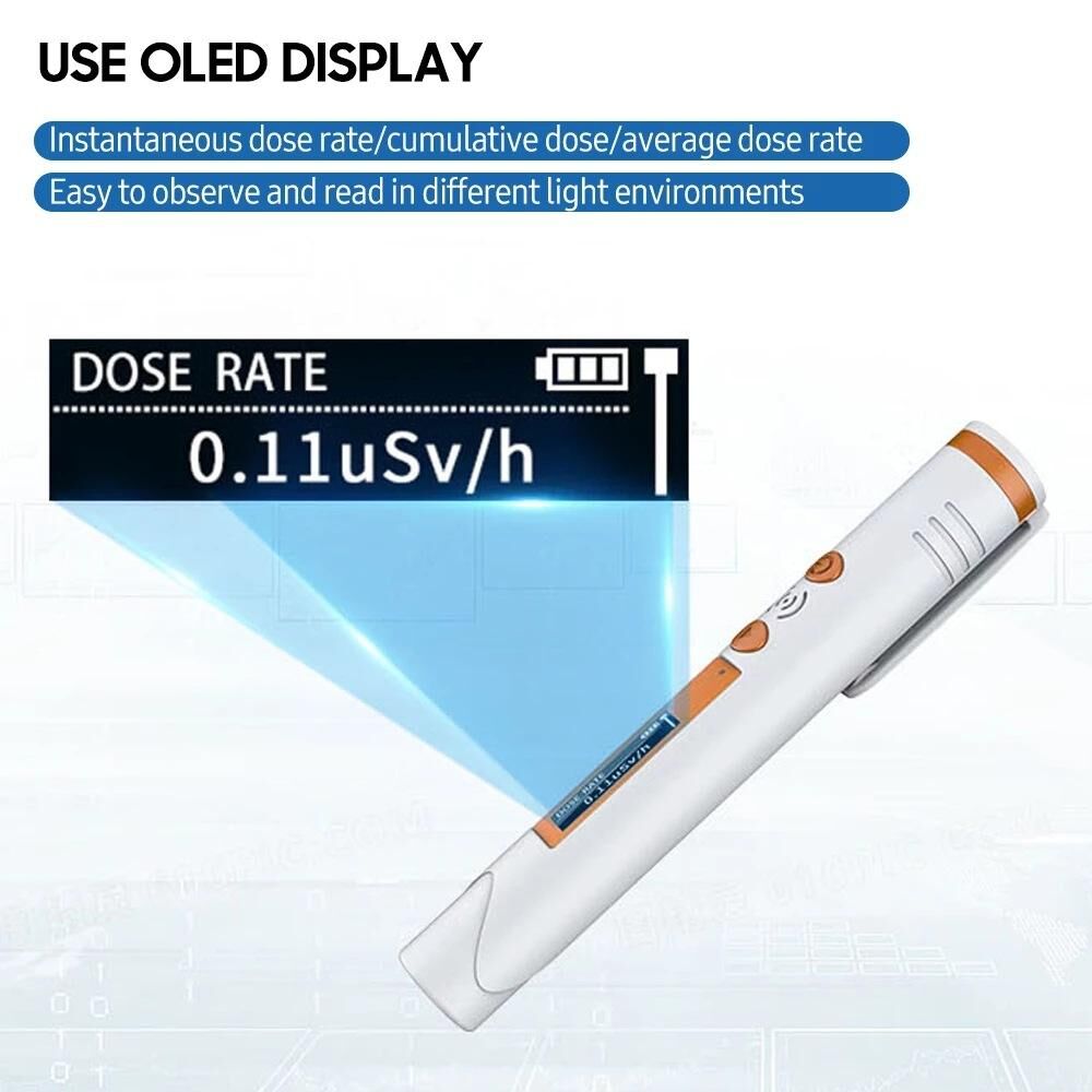 Hfs-p3 Nuclear Radiation Detector Pen Type B-ray X-ray Y-ray With Built ...