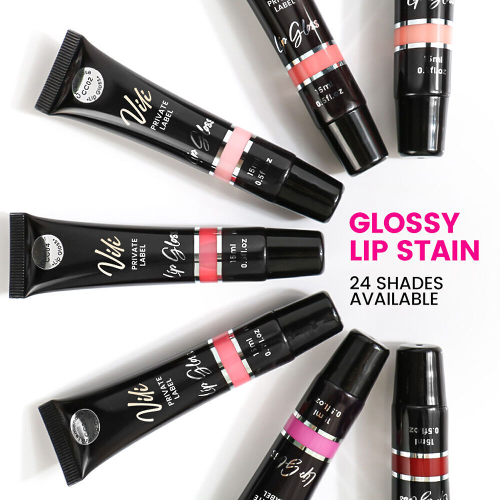 Oem/odm Private Label 48 Colors Lip Gloss High Shimmer Soft Squeezing ...