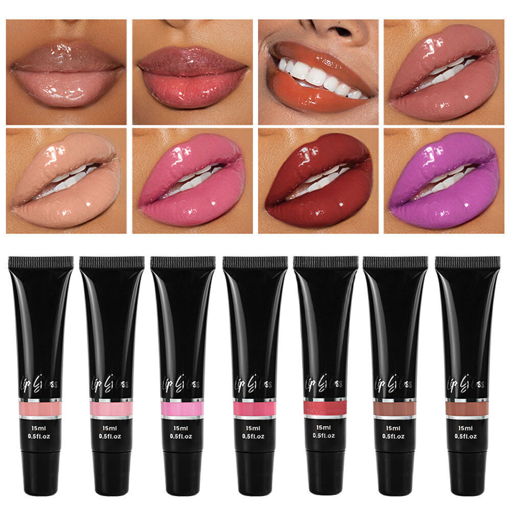 Oem/odm Private Label 48 Colors Lip Gloss High Shimmer Soft Squeezing ...