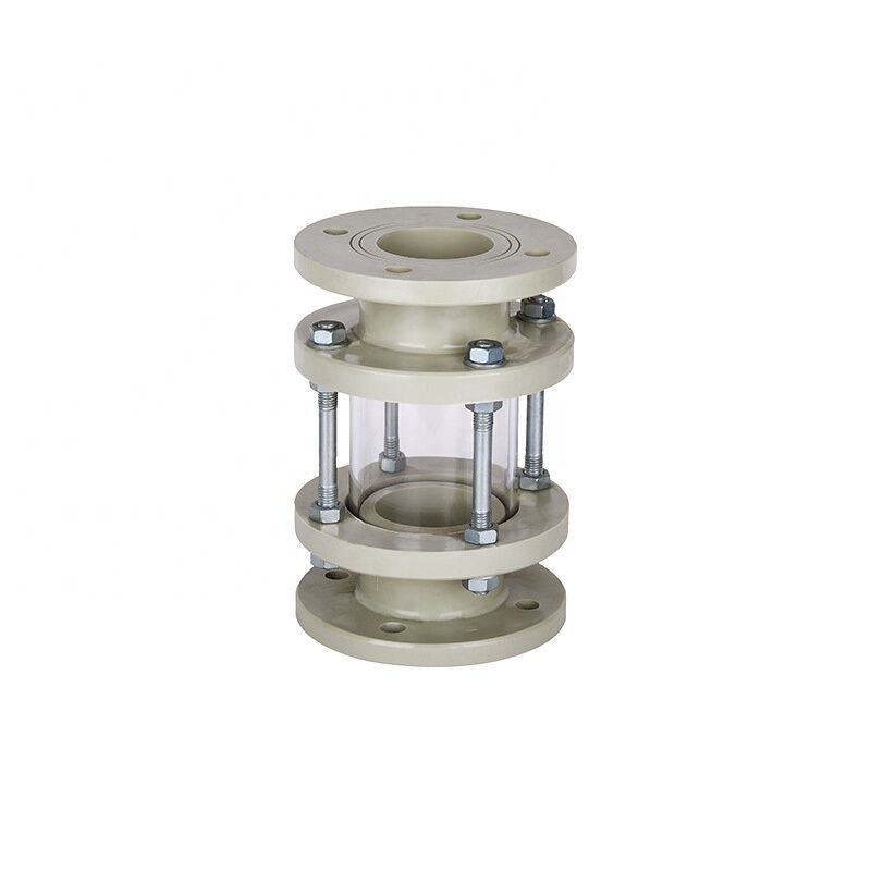Industrial Pipe Fitting Glass Tube Frpp Plastic Oil Flow Indicator ...