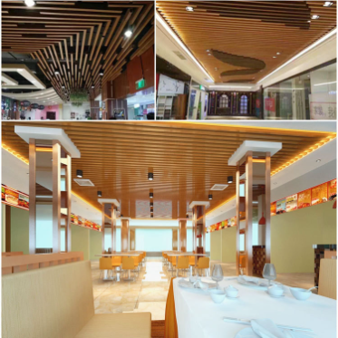 Easy Installing Wpc Plastic Composite Wood Ceiling Panels Decorative ...