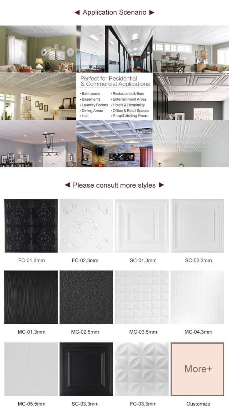Buy Wholesale China Basement Ceiling Tiles Pvc Design Hall Kitchen ...