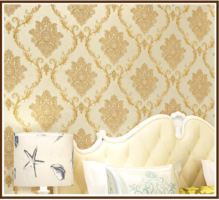 High Quality China Gold Pvc Wallpapers/wall Coating Others Wallpapers ...