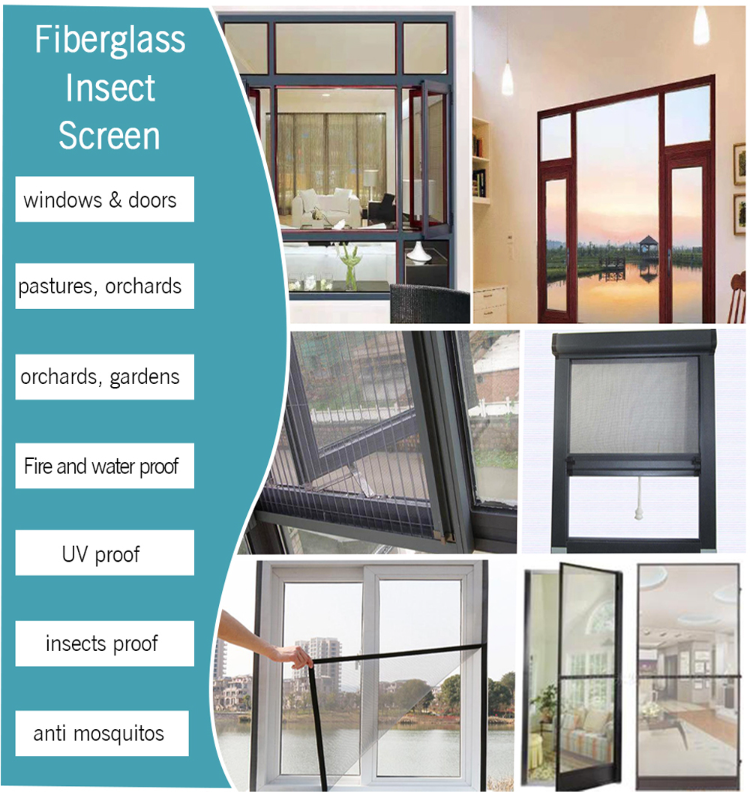 Pvc Coated Fiber Glass Window Screen/ Mosquito Net For Windows - Buy ...