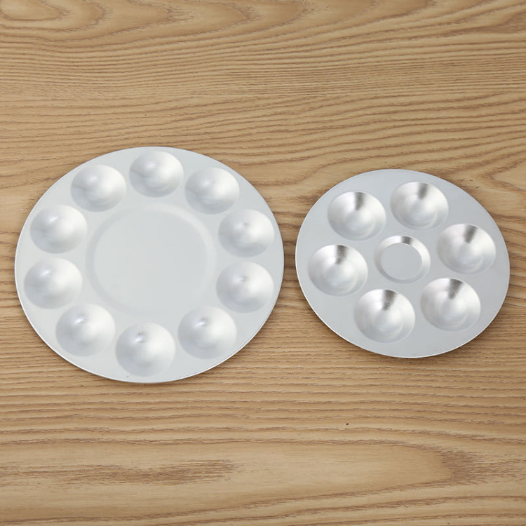 Buy Wholesale China Aluminum Round Oil Painting Palette Artist Paint ...