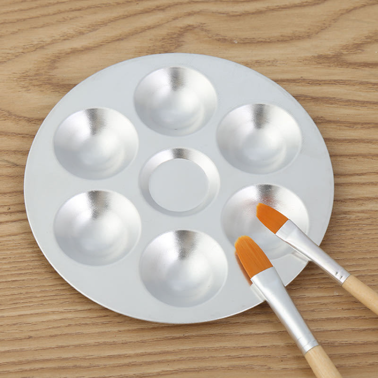 Buy Wholesale China Aluminum Round Oil Painting Palette Artist Paint ...