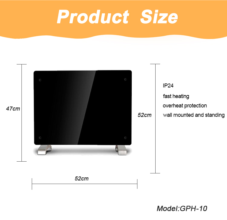 Hot Selling Convector Heater 2000w Bathroom Glass Electric Wall Mounted ...