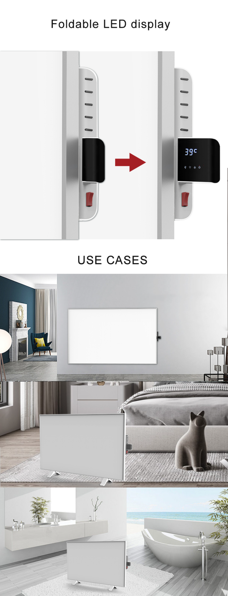 Buy Wholesale China Low Power Smart Heater With Wifi Thermostat Room ...