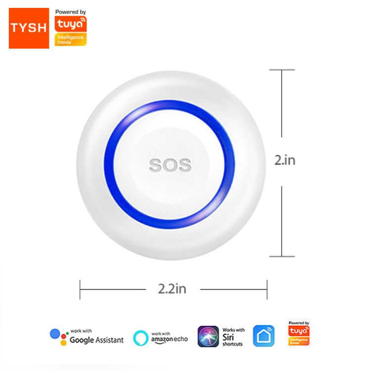 Tysh Smartlife Tuya Supplies Emergency Call Wifi Alarm Button Remote ...