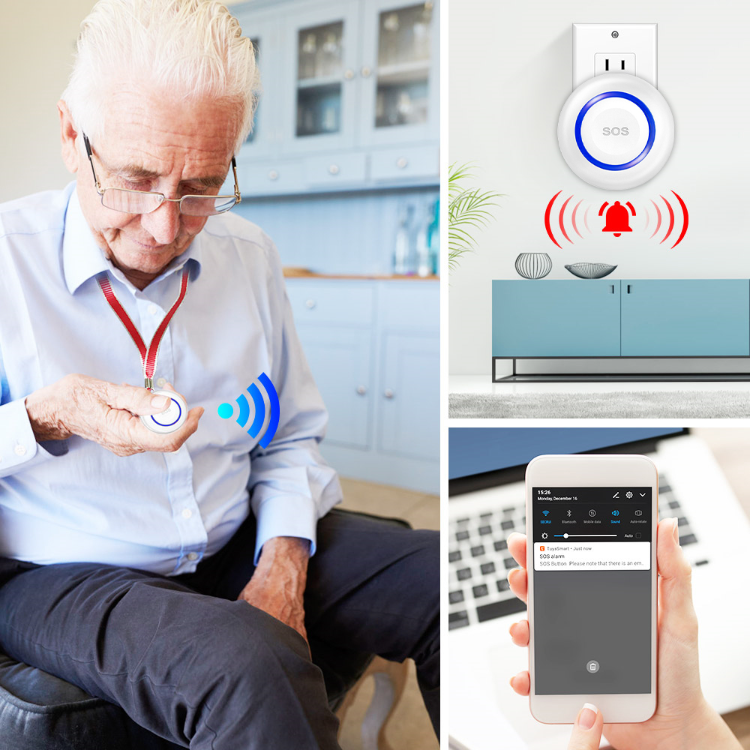 Tysh Smartlife Tuya Supplies Emergency Call Wifi Alarm Button Remote ...