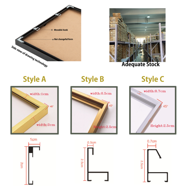 Buy China Wholesale Brushed Aluminum Poster Picture Frame Black A0 A1 ...