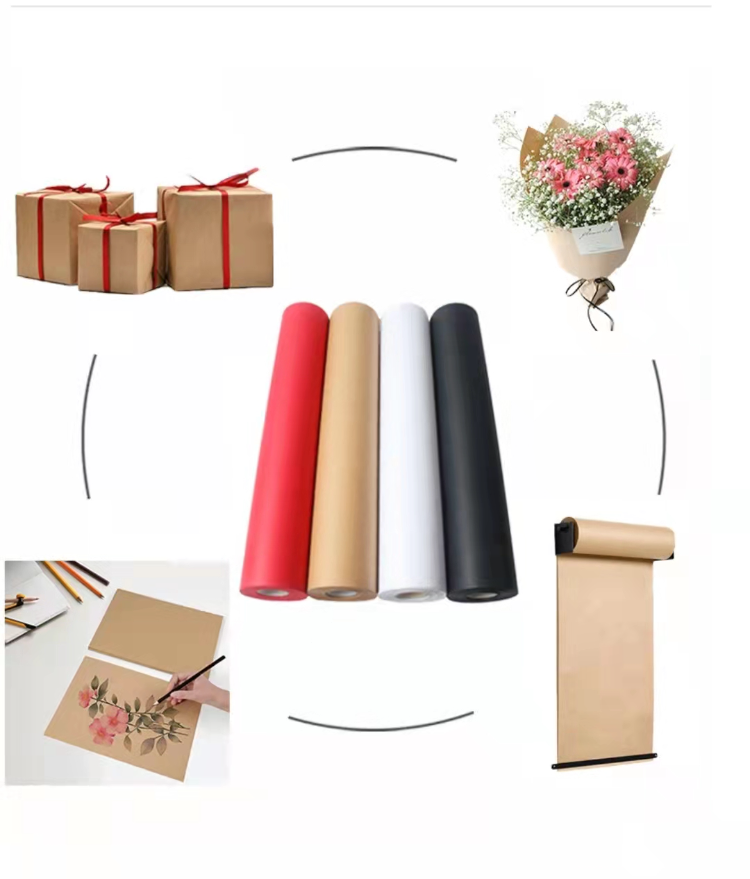 Buy Wholesale China Packaging Kraft Paper Roll Brown Wrapping Paper ...